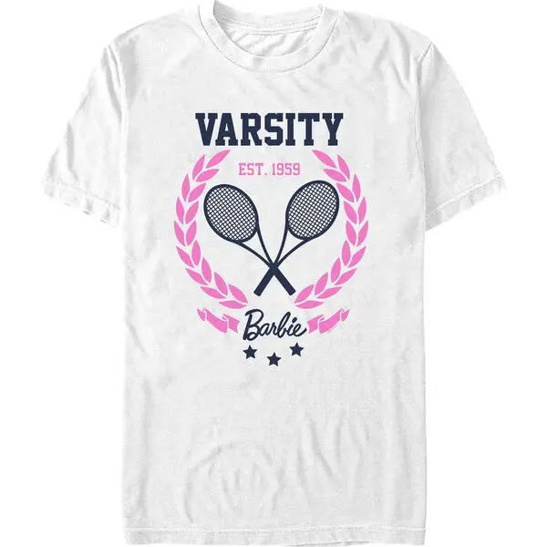 BARBIE Varsity Established 1959 Short Sleeve Graphic T-shirt - White
