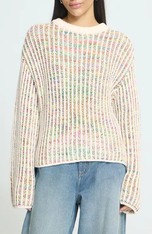 ICHI Ihanila Rib Crewneck Sweater