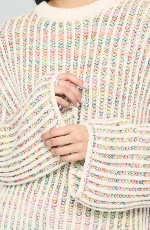 ICHI Ihanila Rib Crewneck Sweater