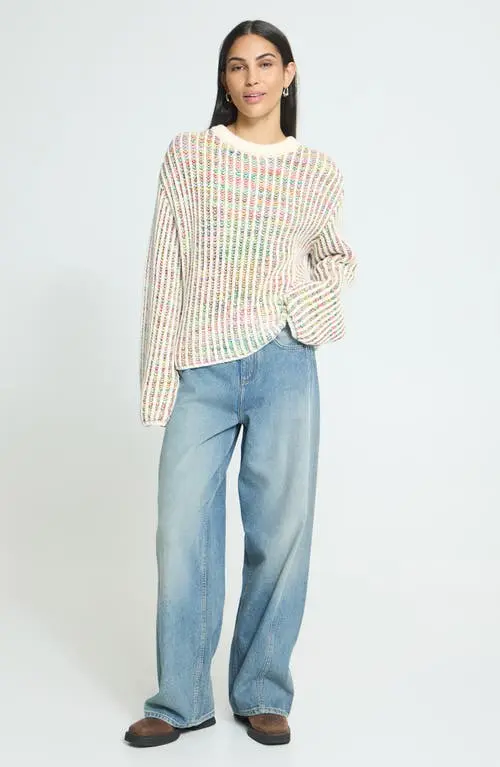 ICHI Ihanila Rib Crewneck Sweater
