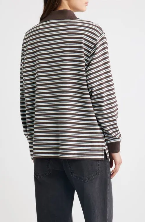 DAMSON MADDER Remie Striped Rugby Shirt