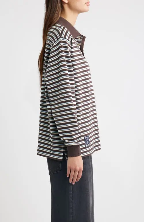 DAMSON MADDER Remie Striped Rugby Shirt