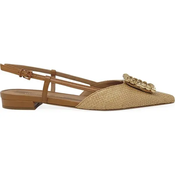 MADISON MAISON Sling Back Flat - Beige