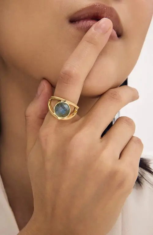 DEAN DAVIDSON Mini Galleria Ring - Labradorite/gold