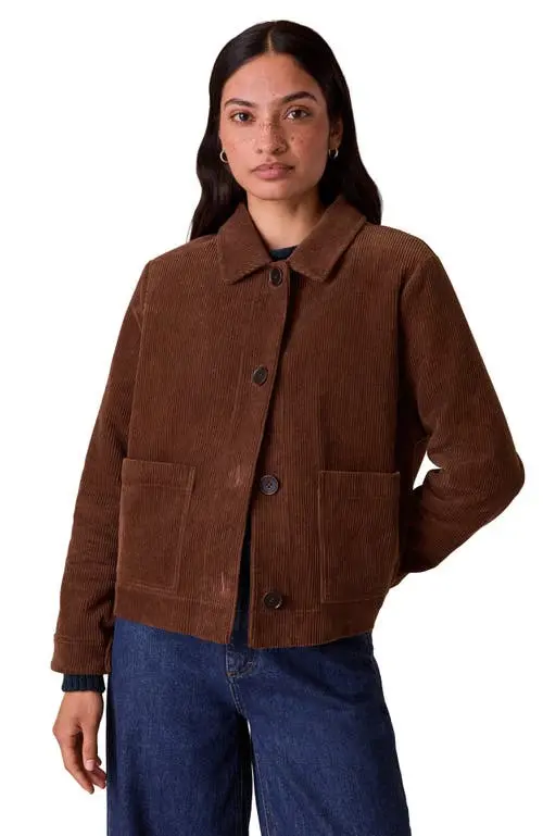 CELTIC & CO. Cord Utility Jacket - Chocolate