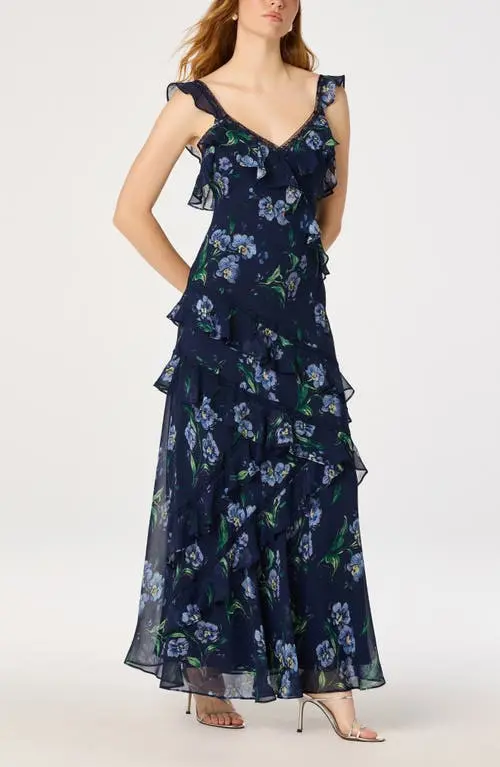Astr The Label Megan Ruffled Maxi Dress