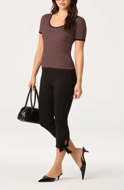 Astr The Label Eliza Tie Cuff Capri Pants