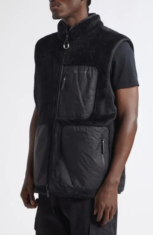 Moncler Reversible Quilted Down & Fleece Vest