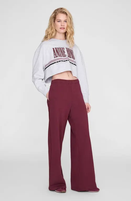 ANINE BING Kacey Sweatpant - Burgundy