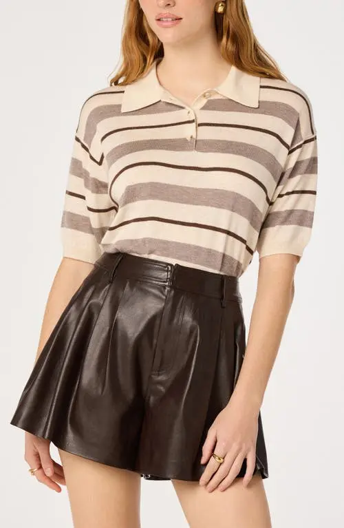 Astr The Label Atherton Faux Leather Shorts