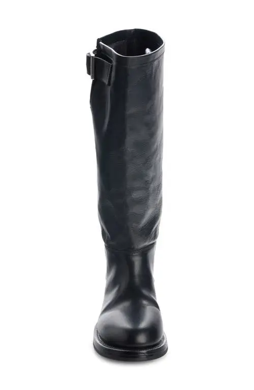 Balenciaga Motor Leather Knee High Boot
