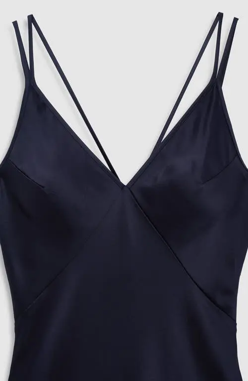 ANINE BING Blanca Satin Camisole - Navy