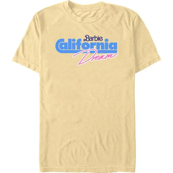 BARBIE California Deam Short Sleeve Graphic T-shirt - Butter