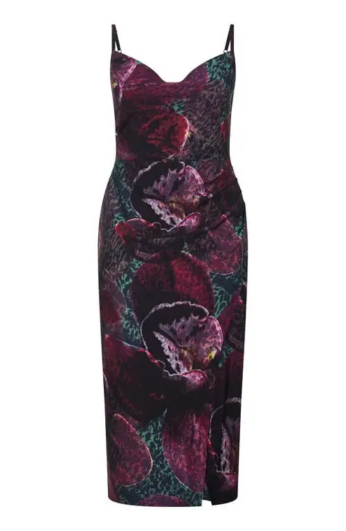 City Chic Marisol Cowl Neck Sheath Dress