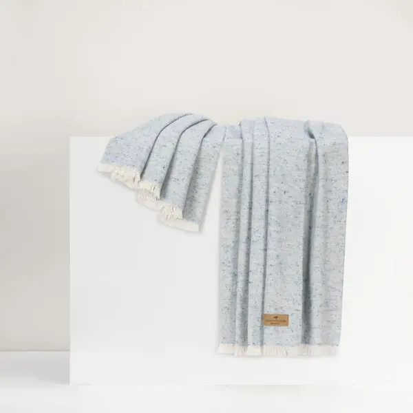 LANDS DOWNUNDER Cinder Mist Throw - Crystal Blue