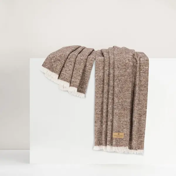 LANDS DOWNUNDER Cinder Mist Throw - Mocha