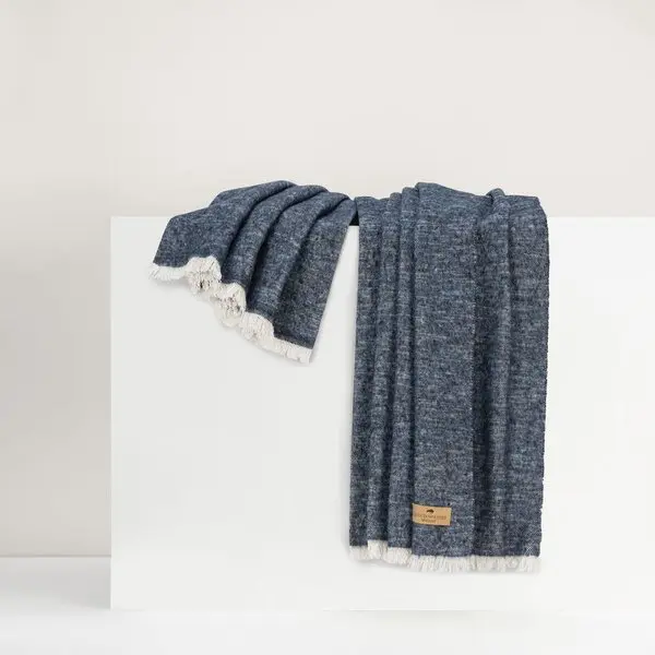 LANDS DOWNUNDER Cinder Mist Throw - Navy