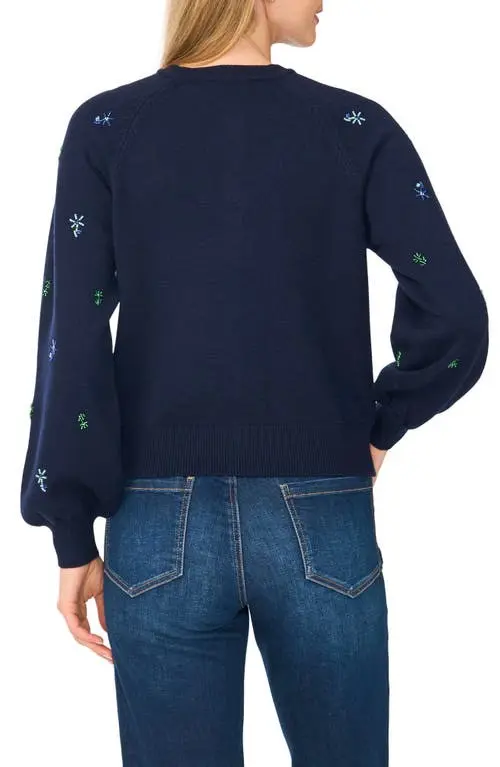CECE DUPRAZ Bead Embroidered Cardigan