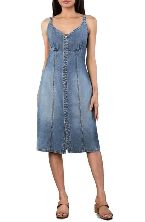 WASH LAB DENIM Button-up Dress - Relaxed Blue