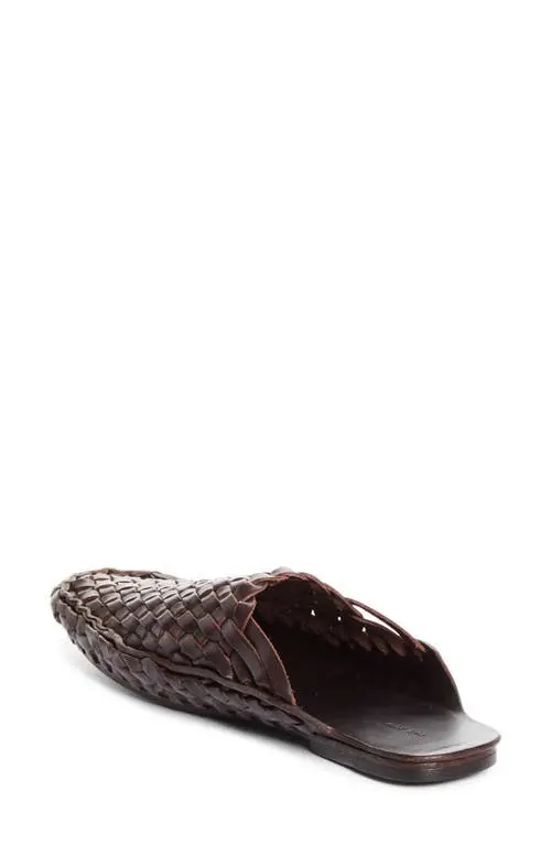 THE ROW Woven Leather Flat Mule