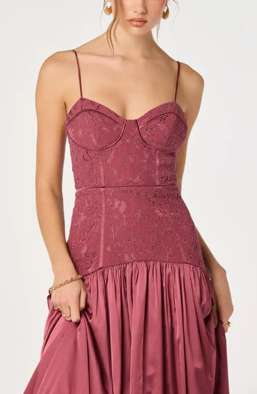 Astr The Label Kaylani Lace Bodice Maxi Dress