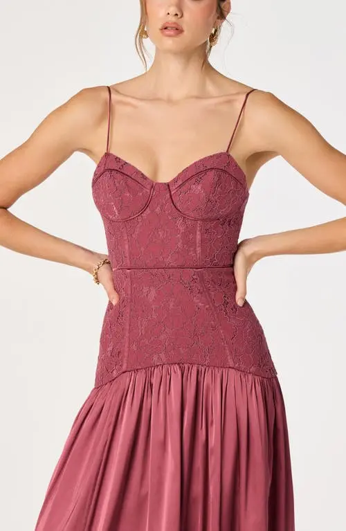 Astr The Label Kaylani Lace Bodice Maxi Dress