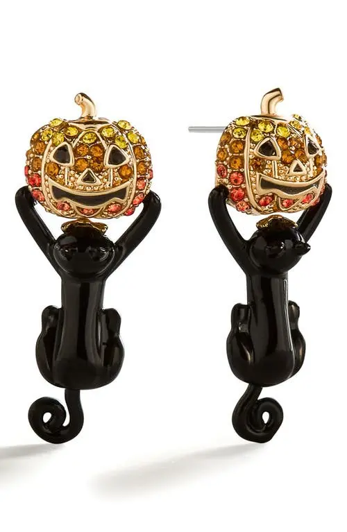Baublebar Purranormal Activity Cat Drop Earrings - Black