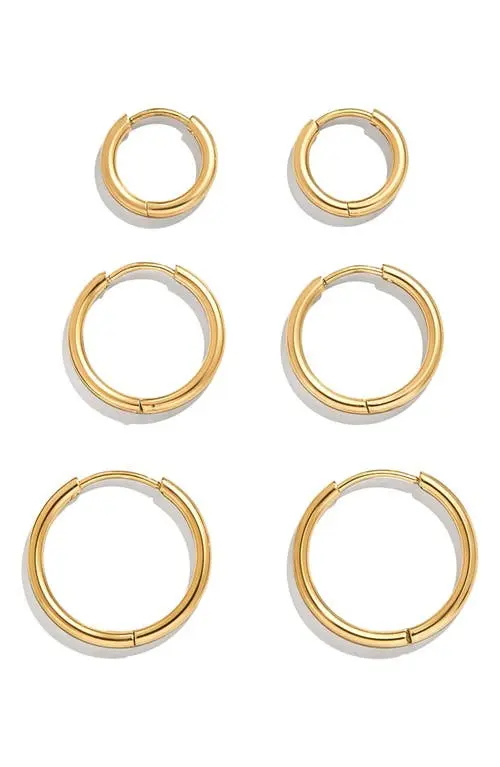 Baublebar Niata 3-pack Waterproof Hoop Earrings