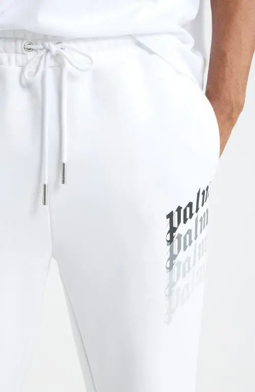PLAY PALM ANGELS Logo Print Sweatpants