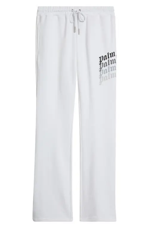 PLAY PALM ANGELS Logo Print Sweatpants