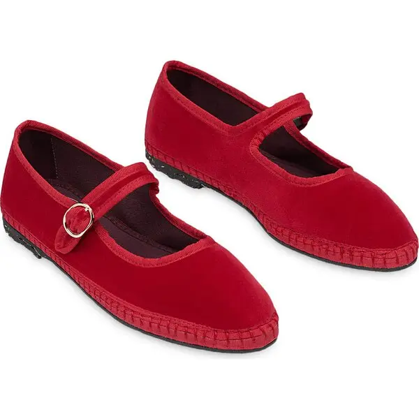 FLABELUS Mellark Mary Jane Flat - Red