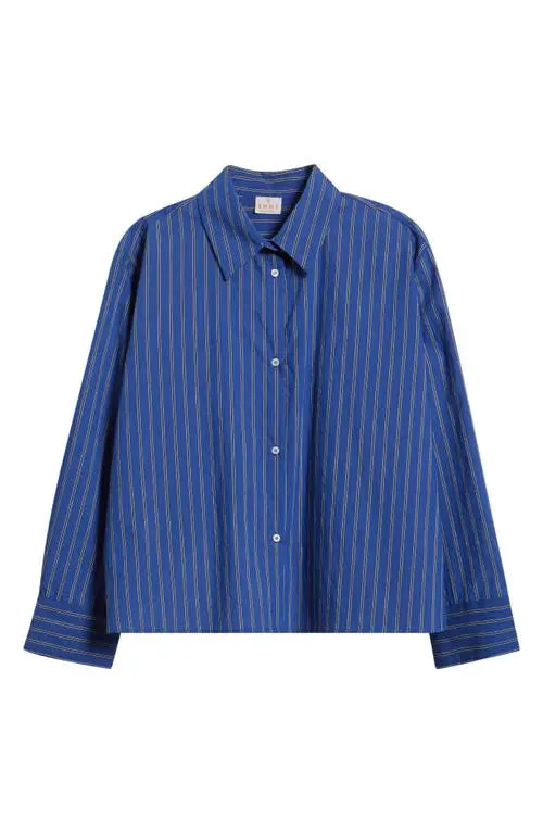 EMME Striped Cotton Blend Shirt