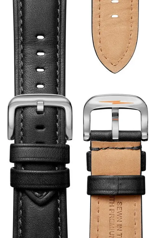 Shinola Runwell Sub Second Leather Strap Watch