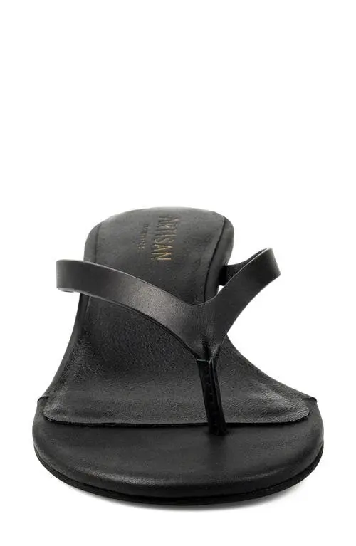 ZIGI Hacienda Leather Wedge Sandal - Black Leather