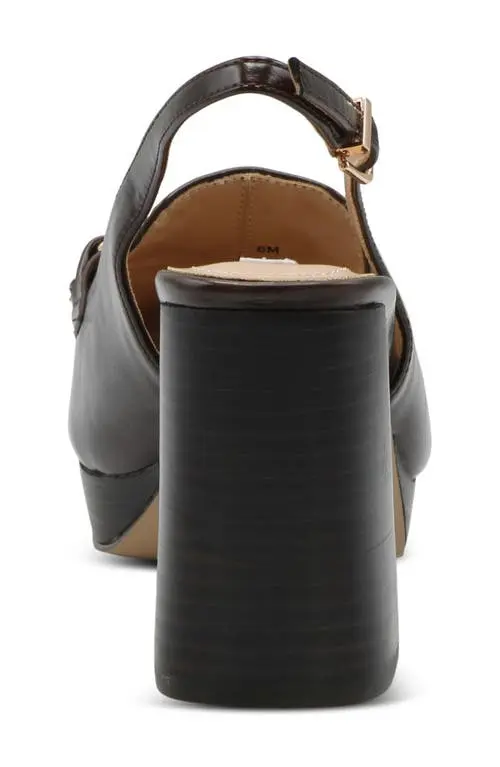 CHARLES DAVID Nicko Faux Leather Slingback Pump