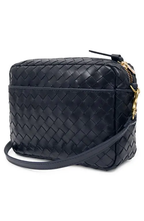 Clare V. Midi Sac Woven Leather Crossbody Bag