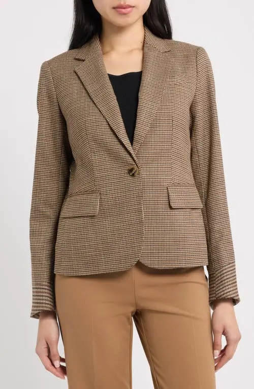 Anne Klein One-button Notch Lapel Blazer