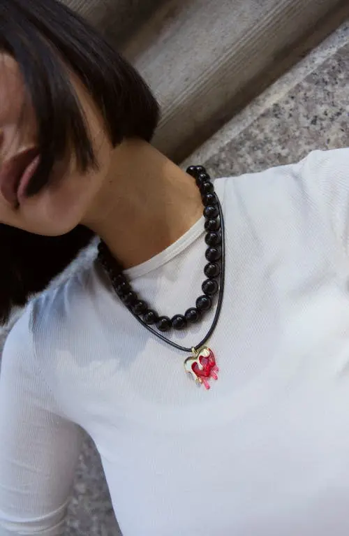Baublebar Fatal Attraction Heart Cord Necklace