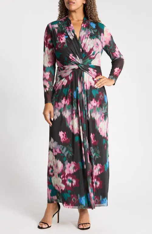 Anne Klein Twist Front Maxi Dress