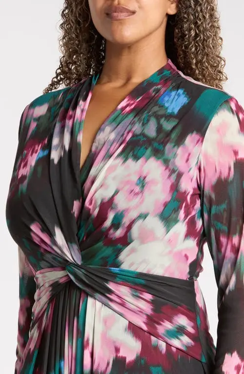 Anne Klein Twist Front Maxi Dress