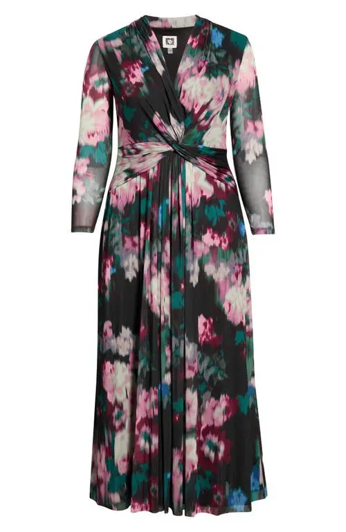 Anne Klein Twist Front Maxi Dress