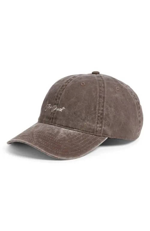The Great. The Baseball Baseball Cap - Chocolate