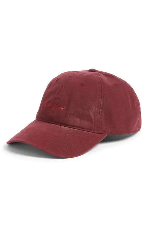 The Great. The Baseball Baseball Cap - Maroon