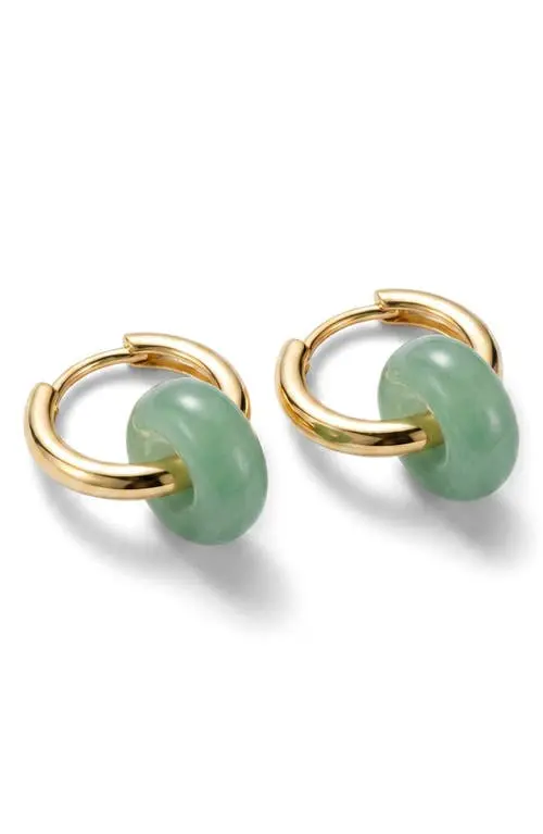 Argento Vivo Charm Huggie Hoop Earrings - Gold