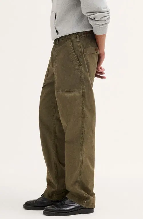 Madewell Herringbone Fatigue Pants - Faded Ivy