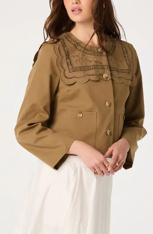 Astr The Label Cleo Cotton Canvas Jacket