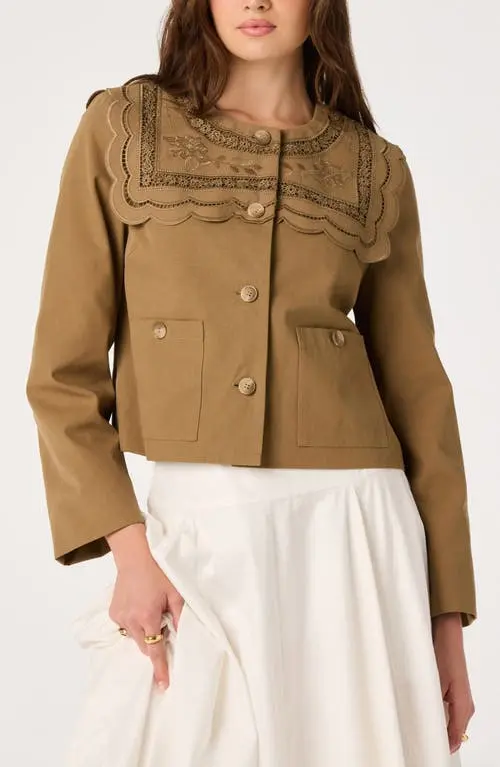 Astr The Label Cleo Cotton Canvas Jacket