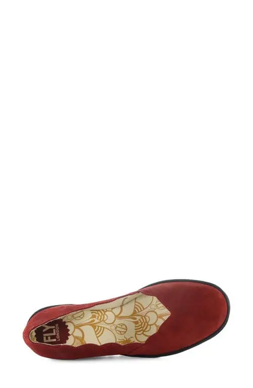Fly London Yerk Wedge Pump - Red
