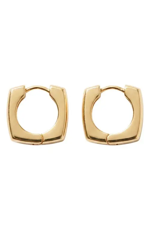Argento Vivo Square Huggie Hoop Earrings