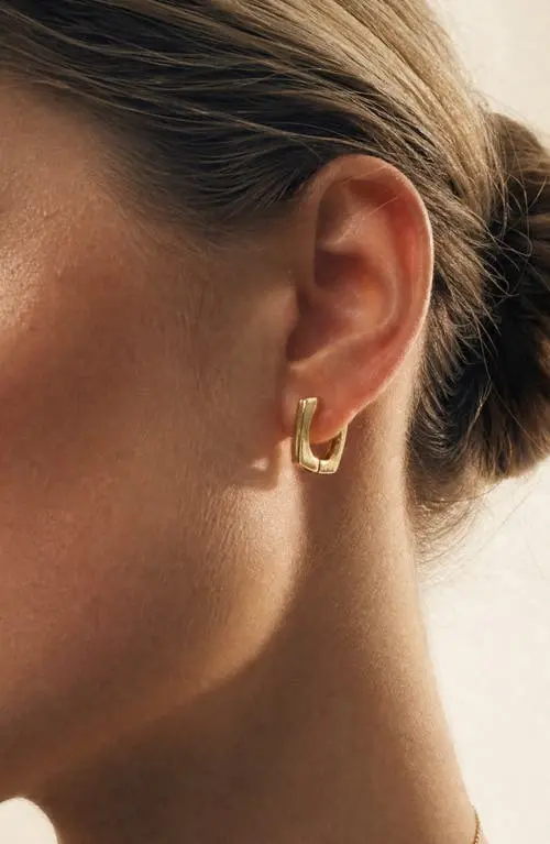 Argento Vivo Square Huggie Hoop Earrings